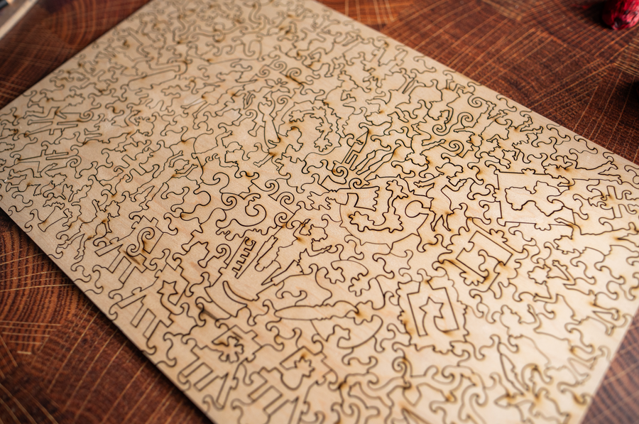 Mosaic Puzzles - Wooden Jigsaw Puzzles for Adults