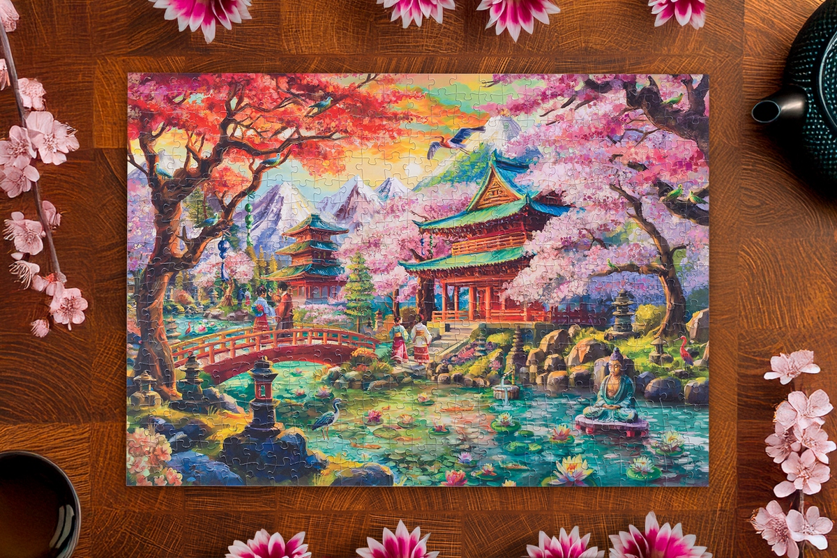 Temples of the Japanese Garden | Traditions by Mosaic Puzzles