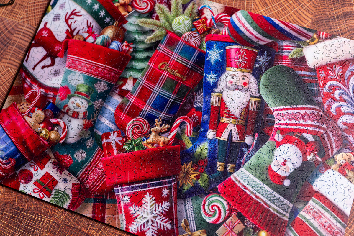 Santa's Stocking Table – Mosaic Puzzles