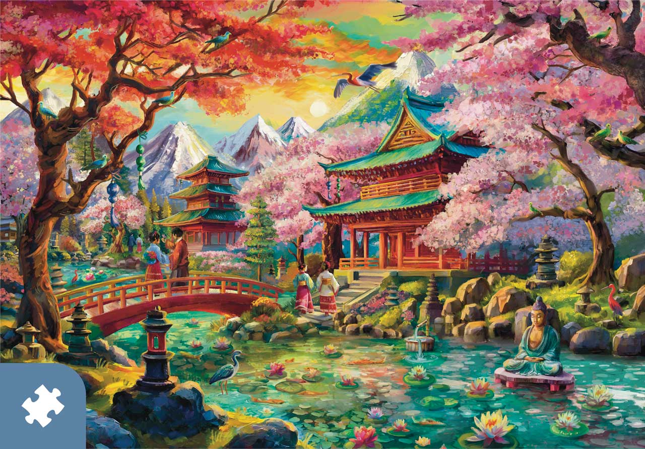 Temples of the Japanese Garden | Traditions by Mosaic Puzzles