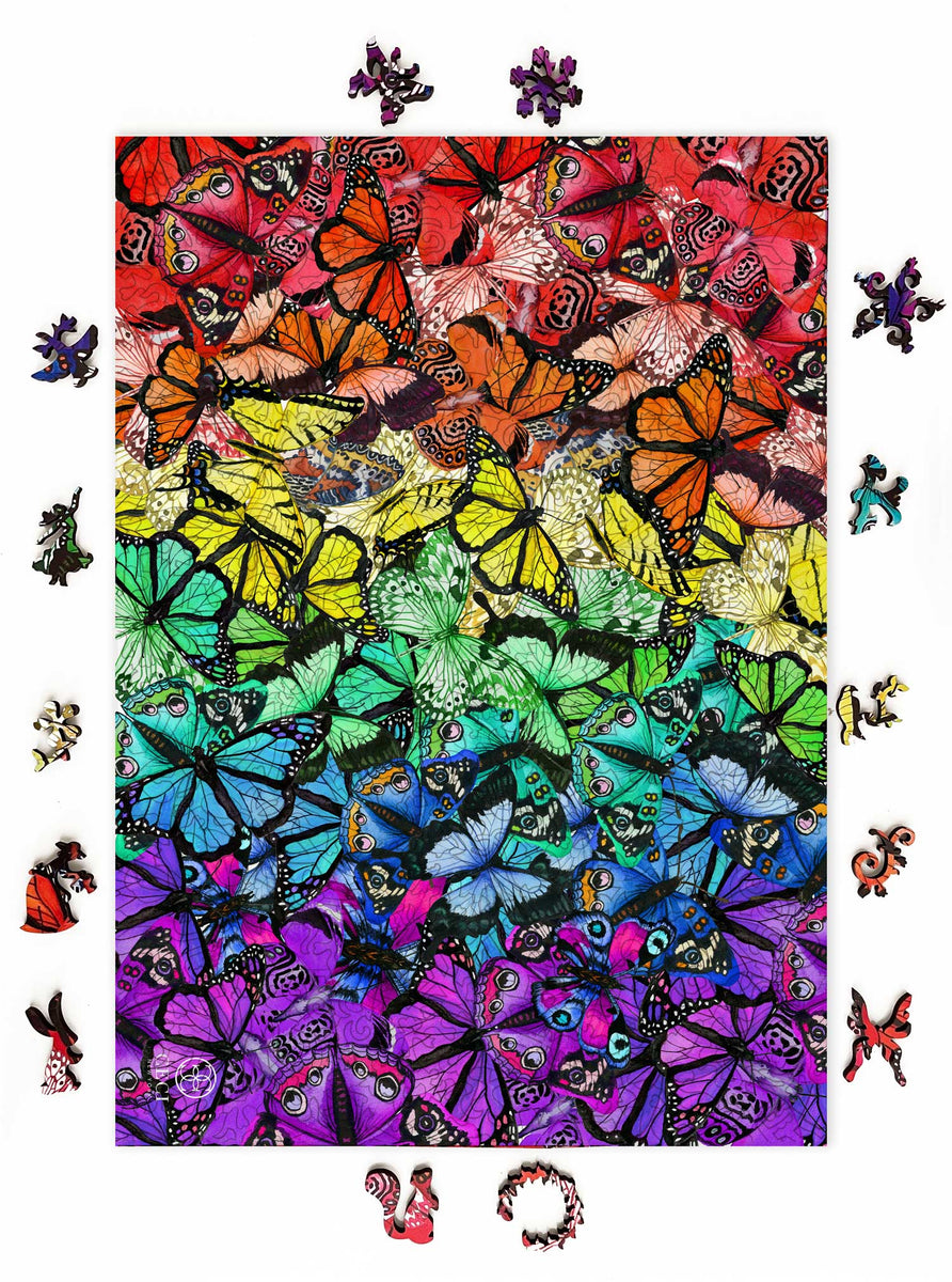 Rainbow Butterflies by Ceci New York – Mosaic Puzzles